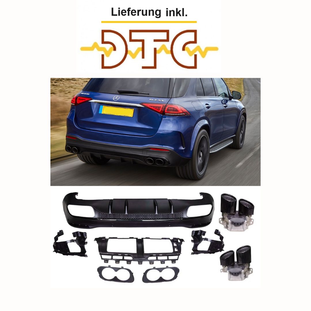MS-Style Tuning GmbH - Diffusor + Auspuffblenden Mercedes GLE W167 SUV ...