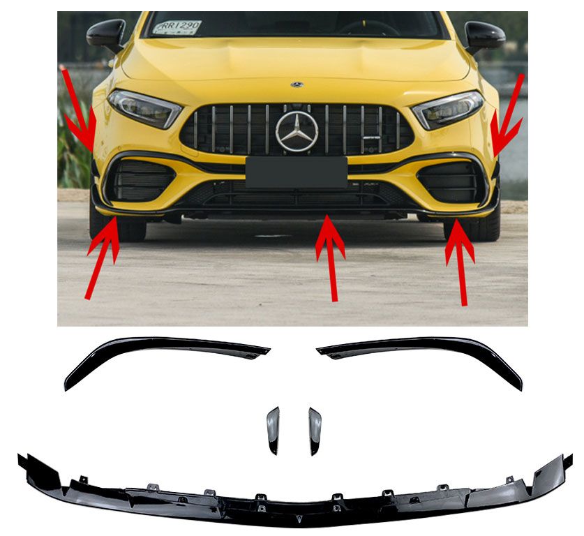 MS-Style Tuning GmbH - FRONTSPOILER FRONT SPOILER für Mercedes W177 A ...